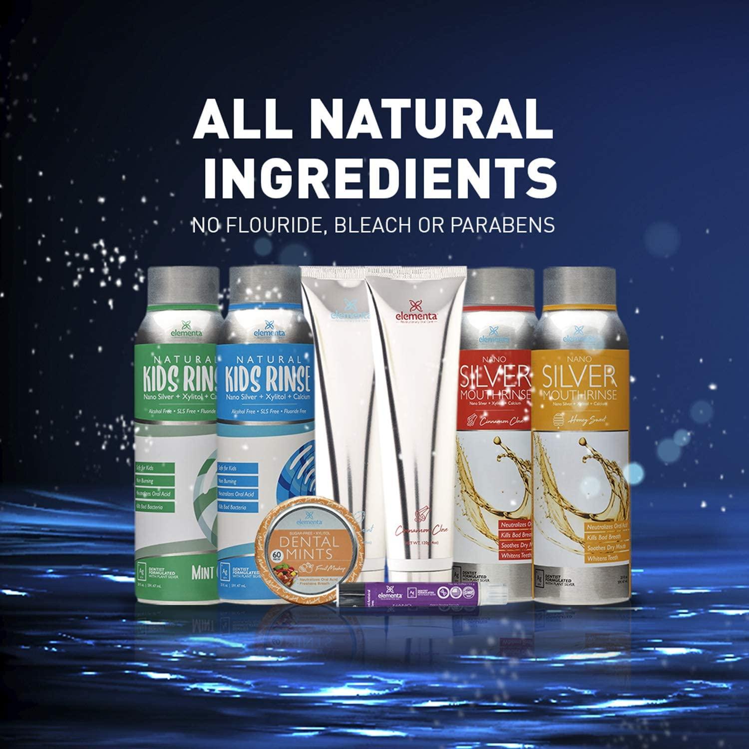 Elementa Silver TOOTHGEL Wintermint Flavor - Nano Silver 5 in 1 Teeth ...