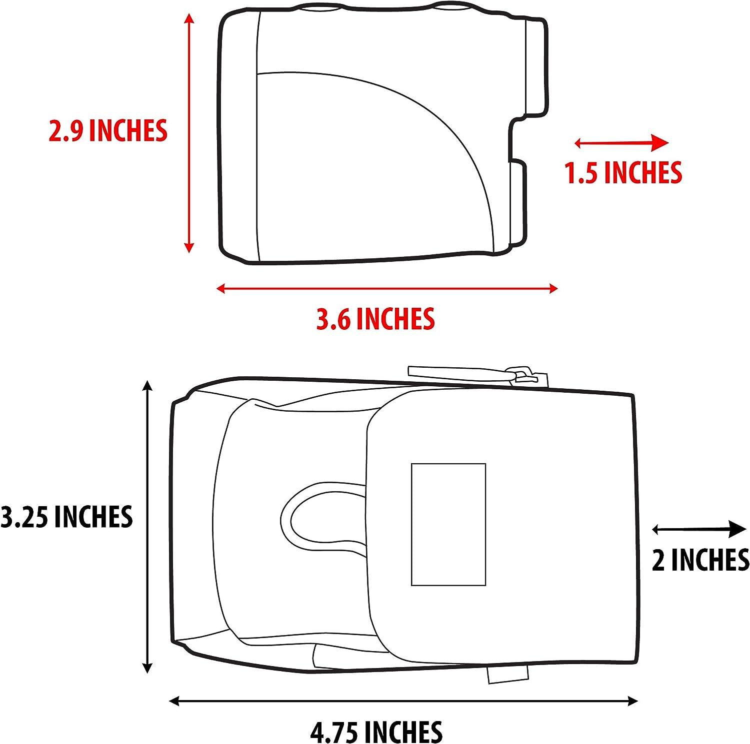 USA GEAR Small Binocular Case - Compact, Weather Resistant with ...