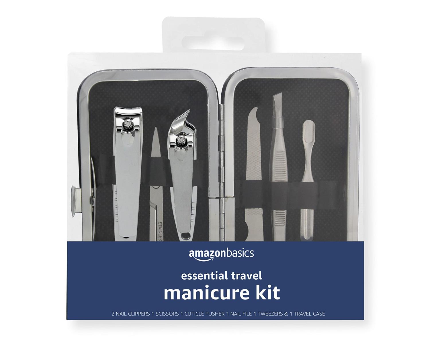 Amazon Basics Travel Manicure Kit - Essential Nail Care Set | Buy Now ...