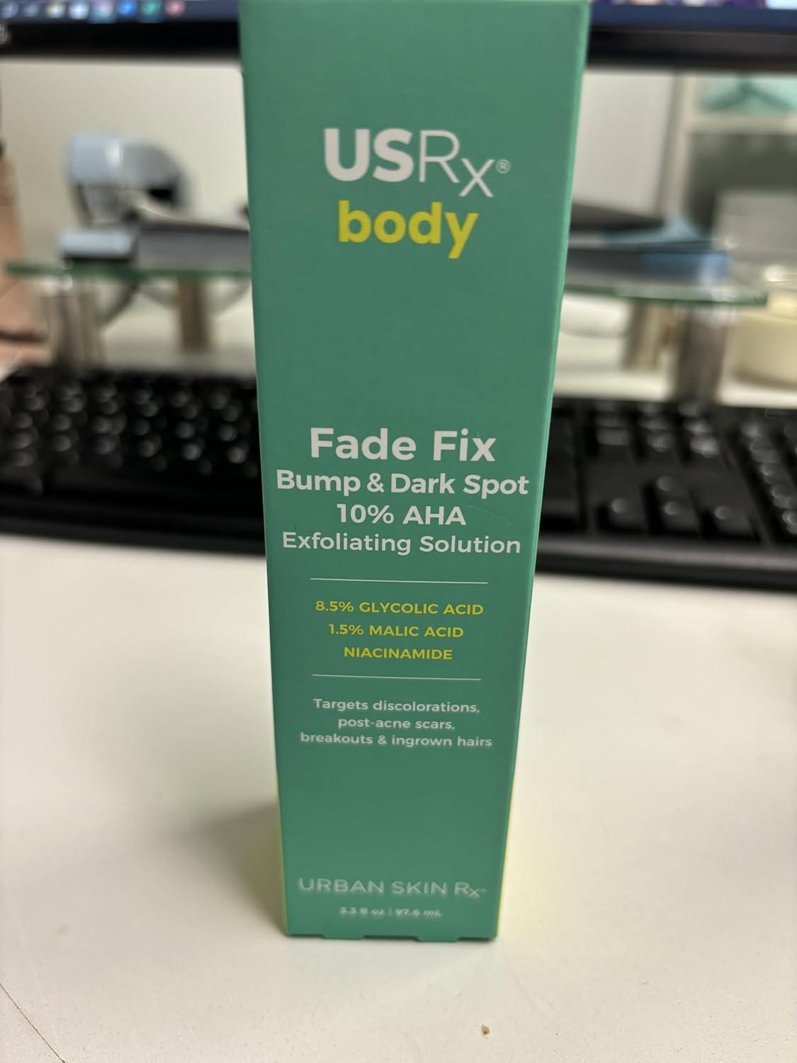Urban Skin Rx Fade Fix Body Spray | 10% AHA Exfoliating Solution for ...