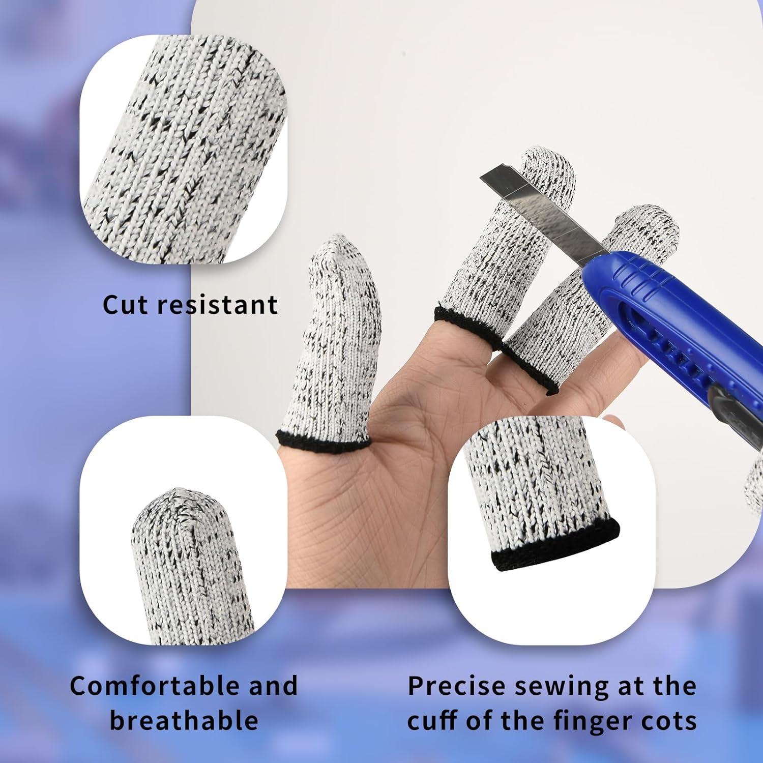 Finger Covers 40 Pcs Anti-Cut Protection for Finger Tips - Reusable ...