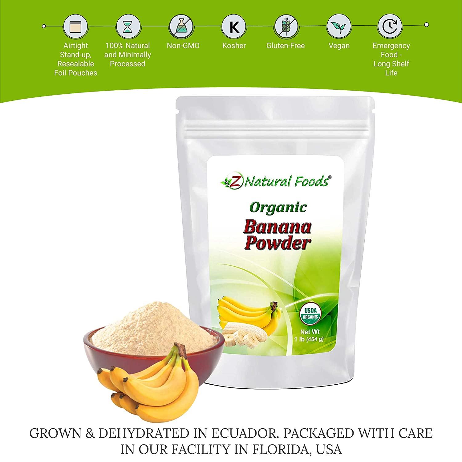 Organic Banana Powder - Superfood Supplement for Smoothies, Desserts ...