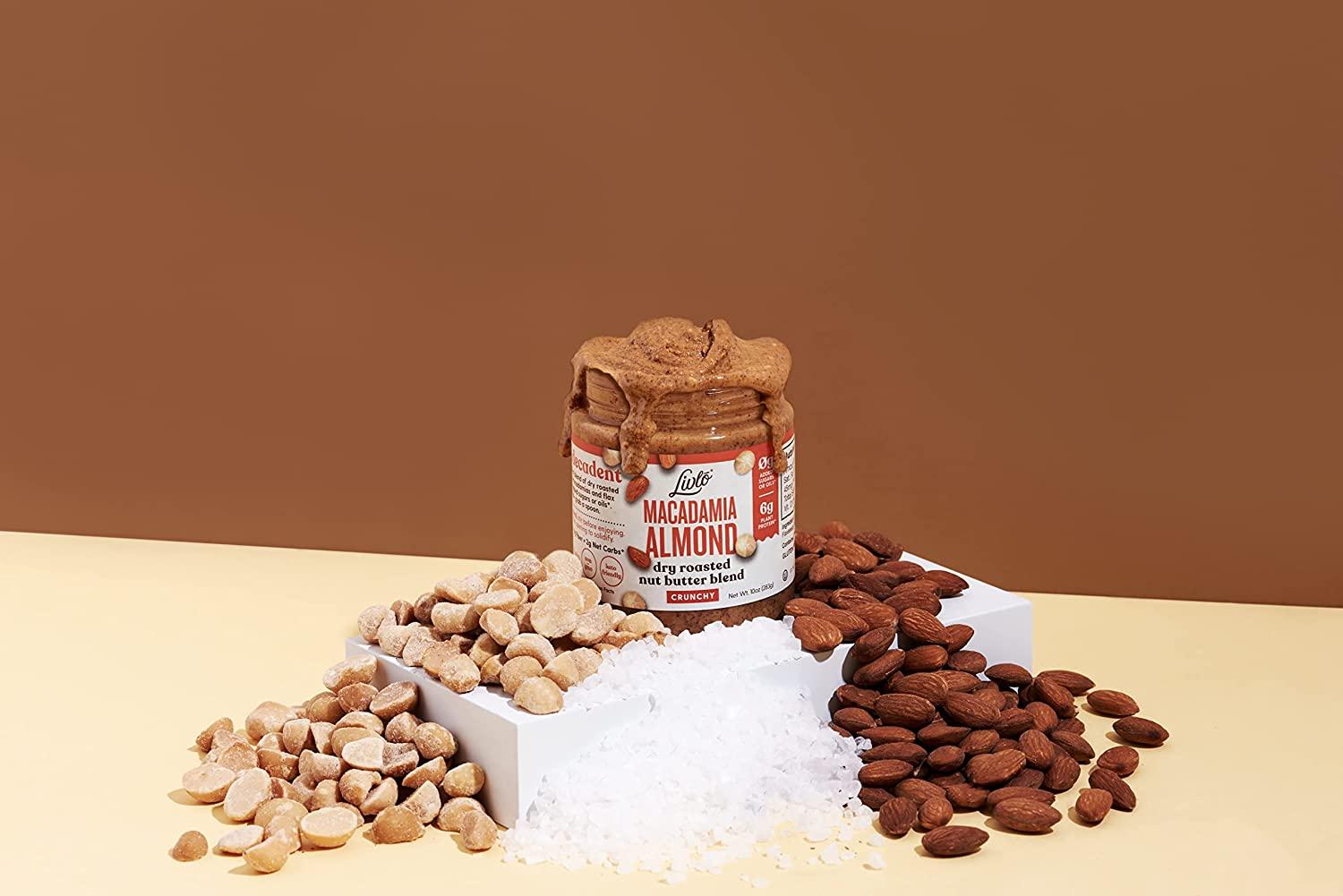 Livlo Macadamia Almond Nut Butter - Clean Keto, Low Carb & Paleo ...