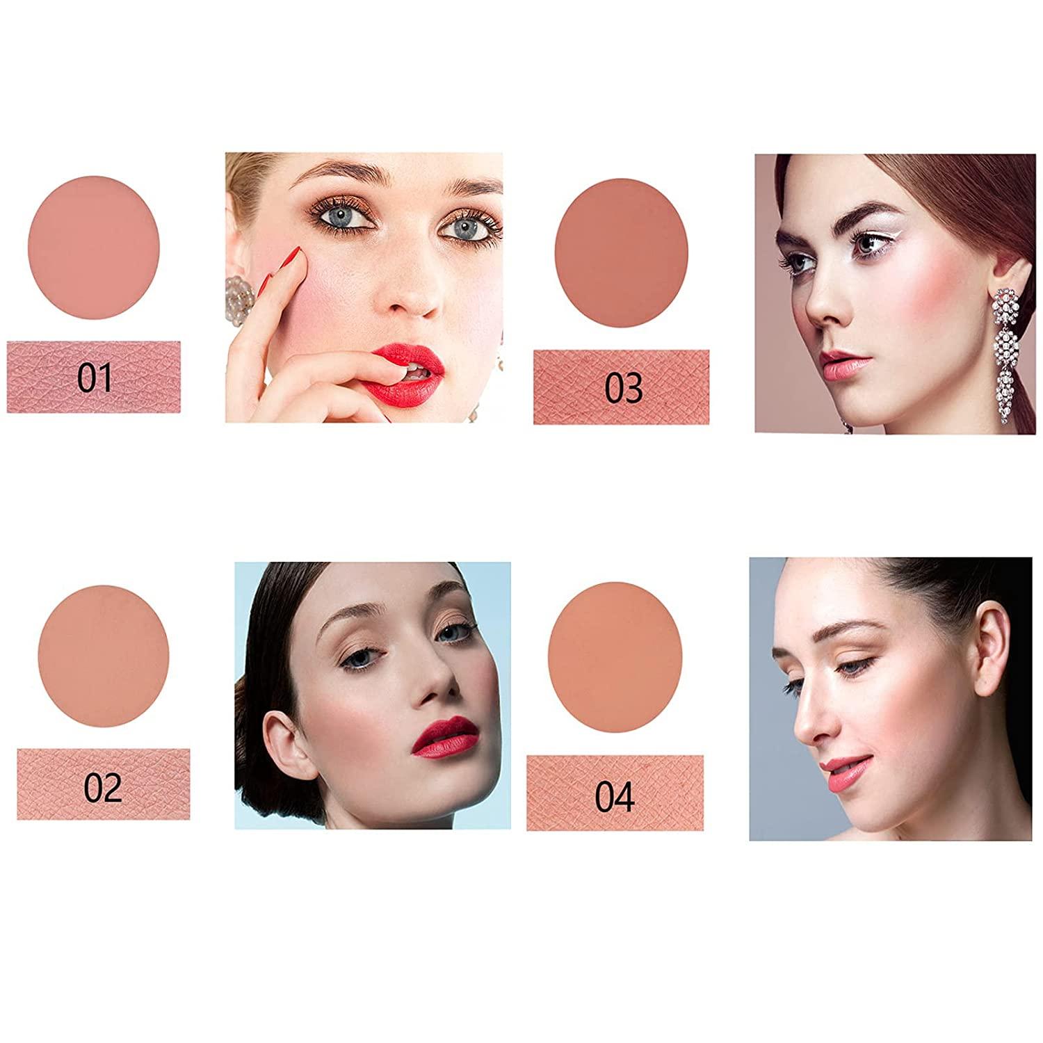 8 Color Blush Palette: Contour, Highlight, Matte, Shimmer - With Blush ...
