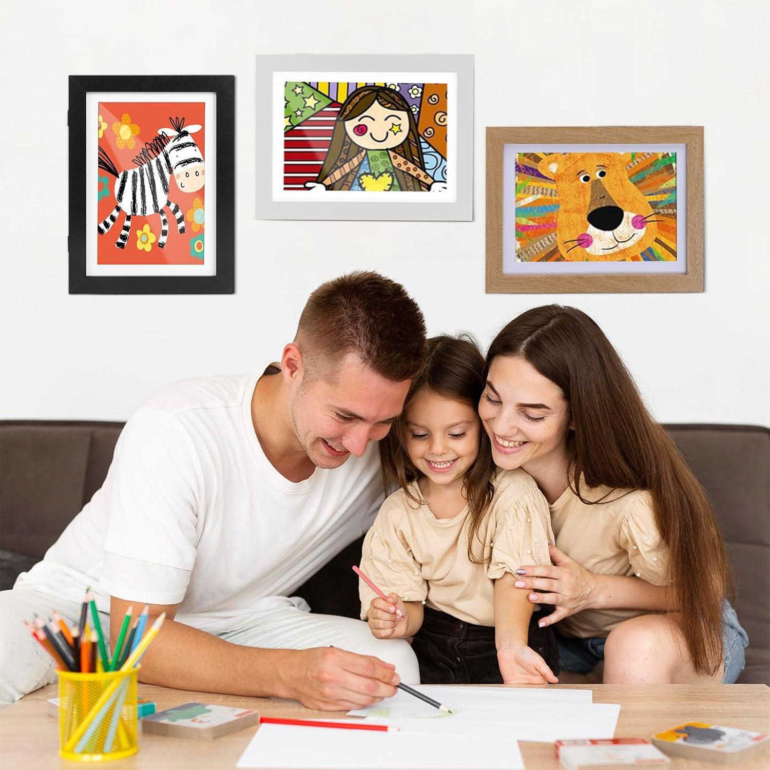 4-Piece Children's Art Photo Frames - Fillable Front Opening Frames for ...