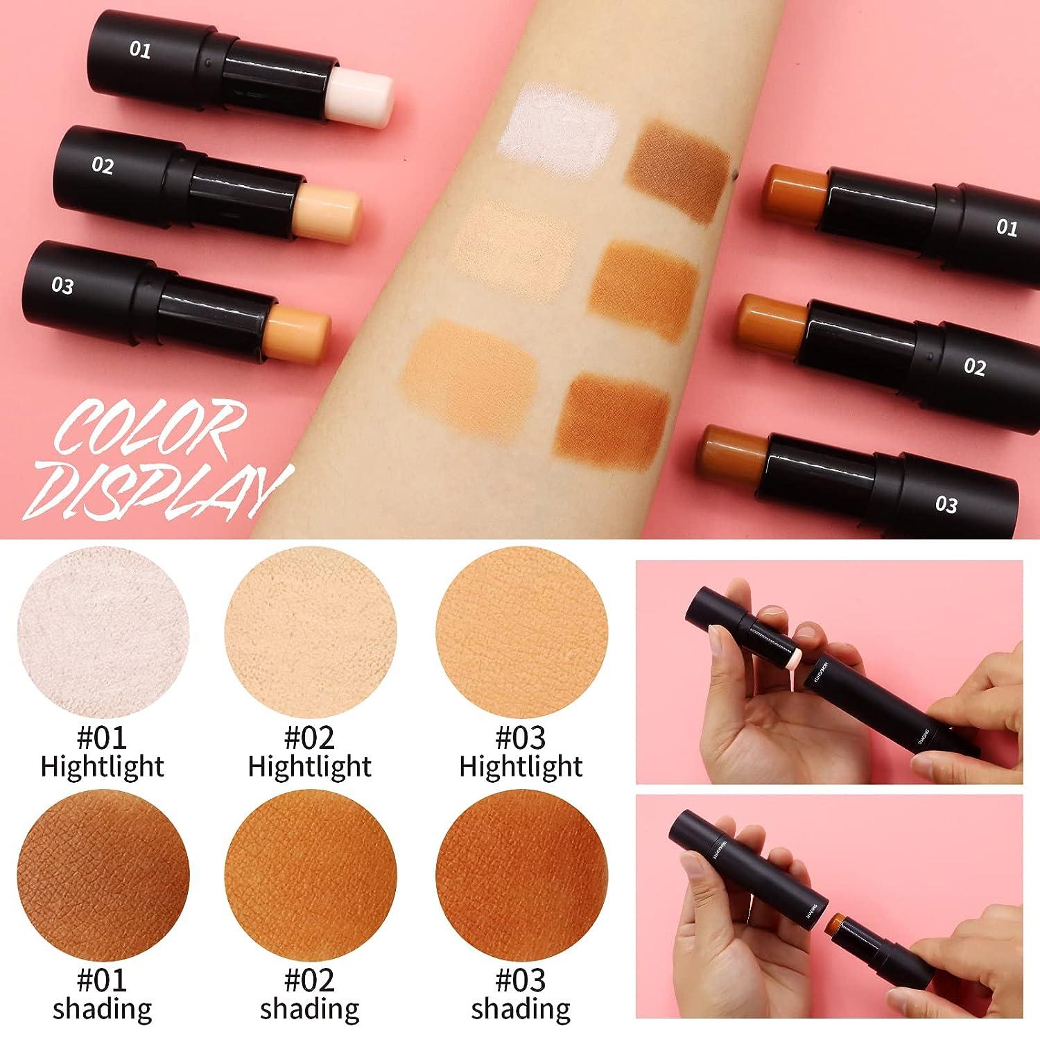 Professional 3D Face Contour Stick with Highlighter and Concealer ...