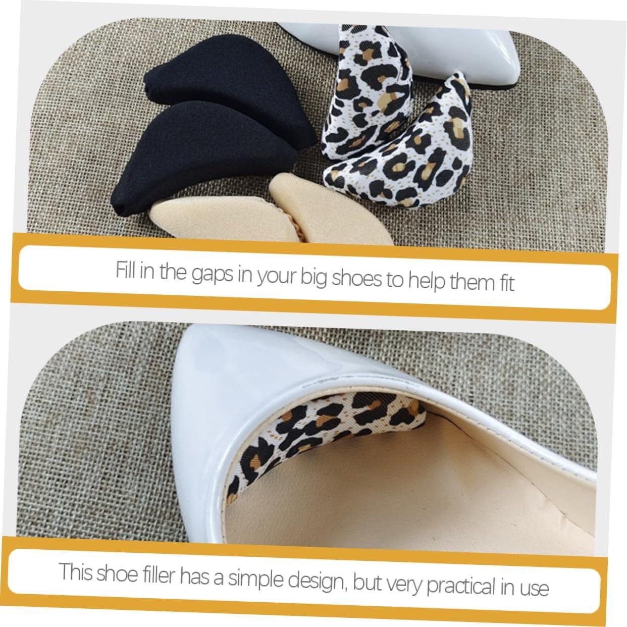 6 Pairs Sponge Toe Plug Inserts - Shoe Fillers for Loose Shoes ...