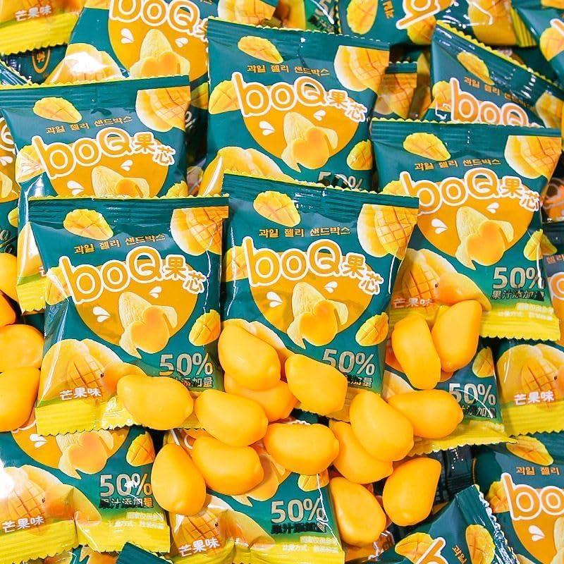 Peeled Mango Soft Candy Fruit Juice Fudge Gummies Sweet Snacks 50% ...