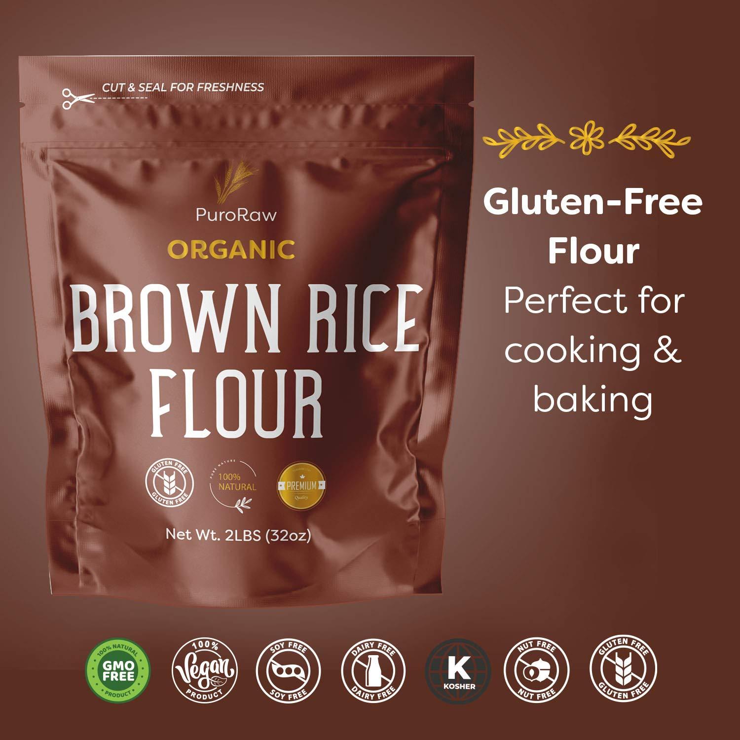 Premium Brown Rice Flour 2lb - Gluten-Free, Non-GMO, Batch Tested ... Premium Brown Rice Flour 2lb - Gluten-Free, Non-GMO, Batch Tested ...