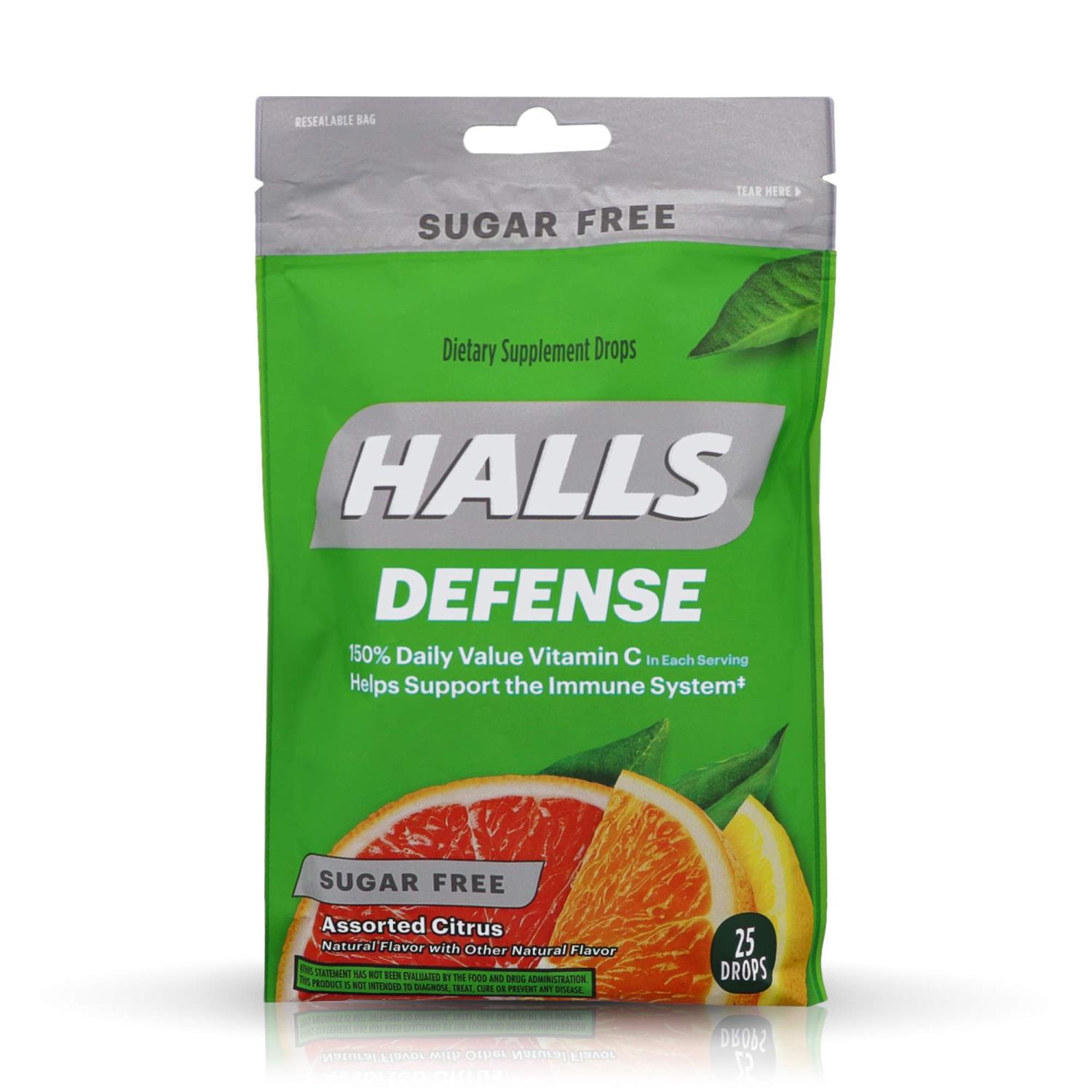 Halls Defense Sf Asst Cit Size 25ct