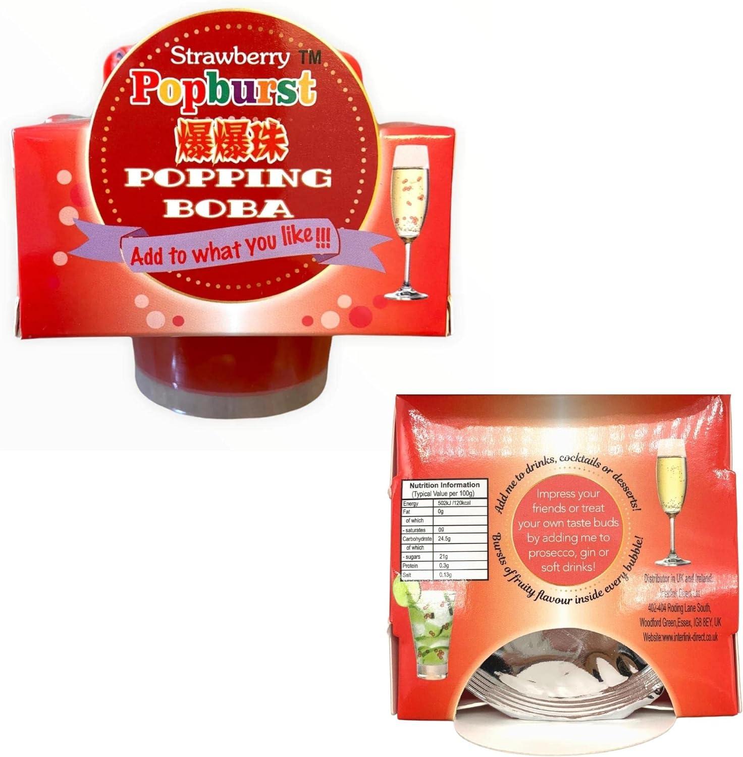 Popping Boba Fruit Flavour Bursting Bubbles 130g | Premium Quality ...