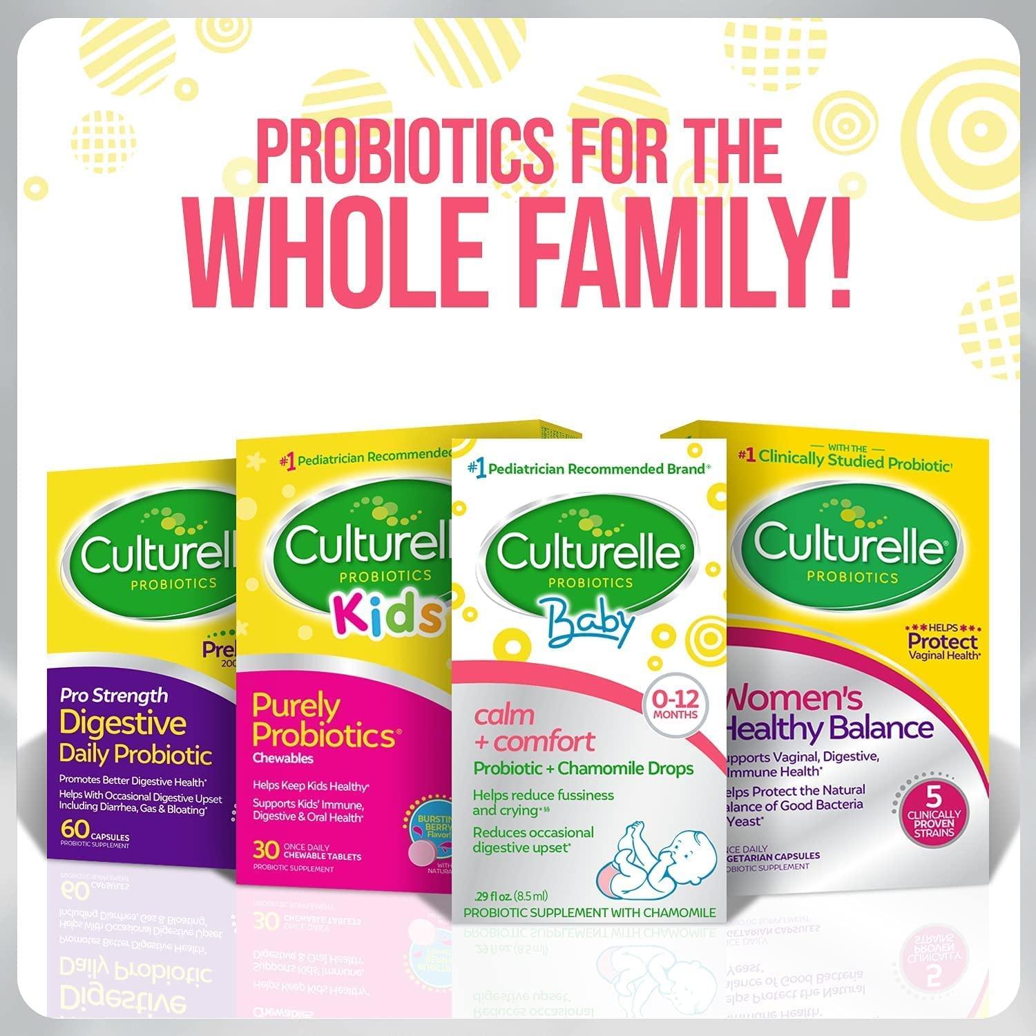 Culturelle Baby Calm and Comfort Probiotics + Chamomile Drops, Helps ...
