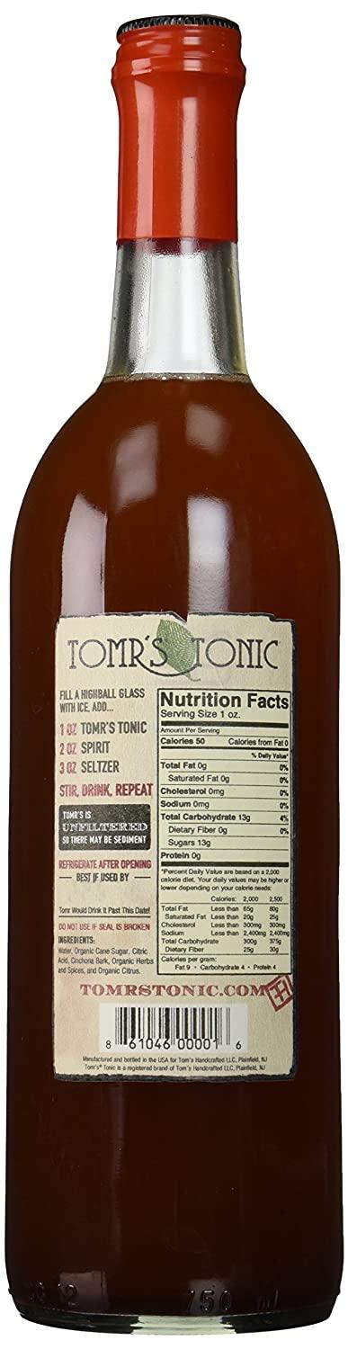 Tomr's Handcrafted Tonic Syrup Concentrate - 750ml: Elevate Your ...