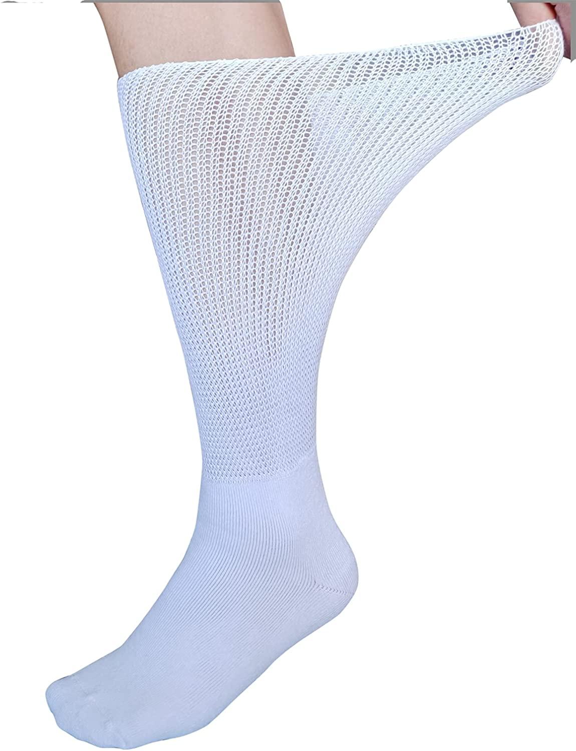 Extra Wide Socks for Lymphedema Swollen Feet Leg, Bariatric Socks ...