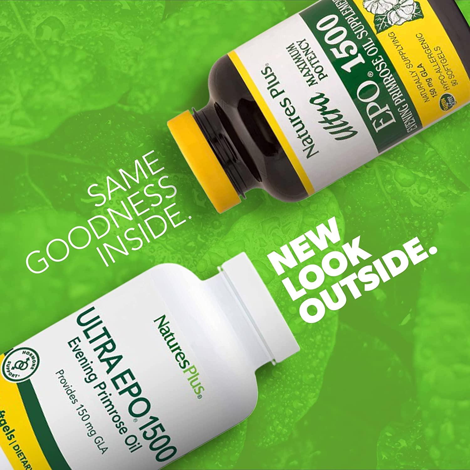 NaturesPlus Ultra EPO 1500 - 1500mg Evening Primrose Oil Softgels ...