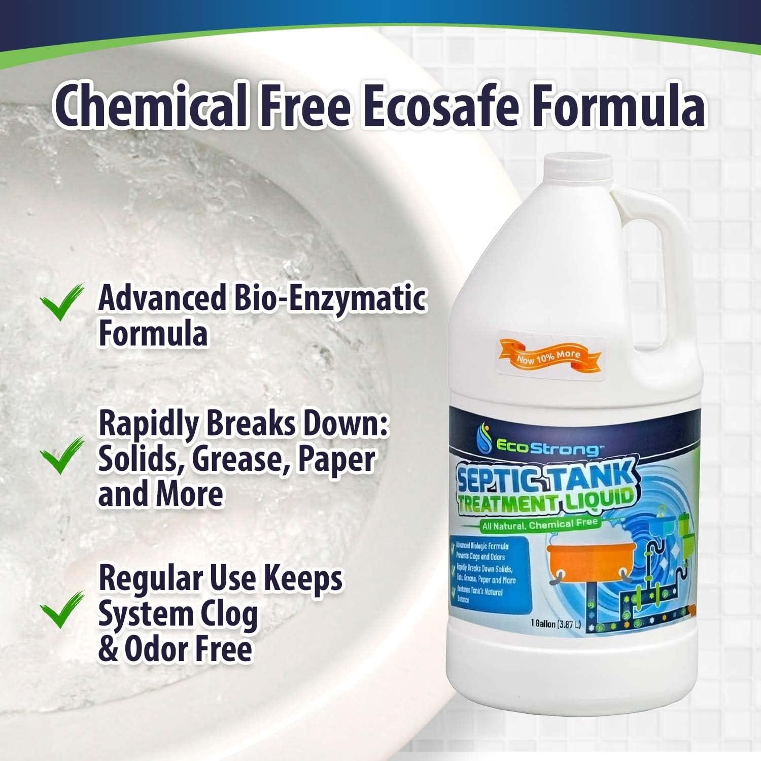 1 Gallon Professional Grade Septic Tank Treatment | Live Bacteria ...