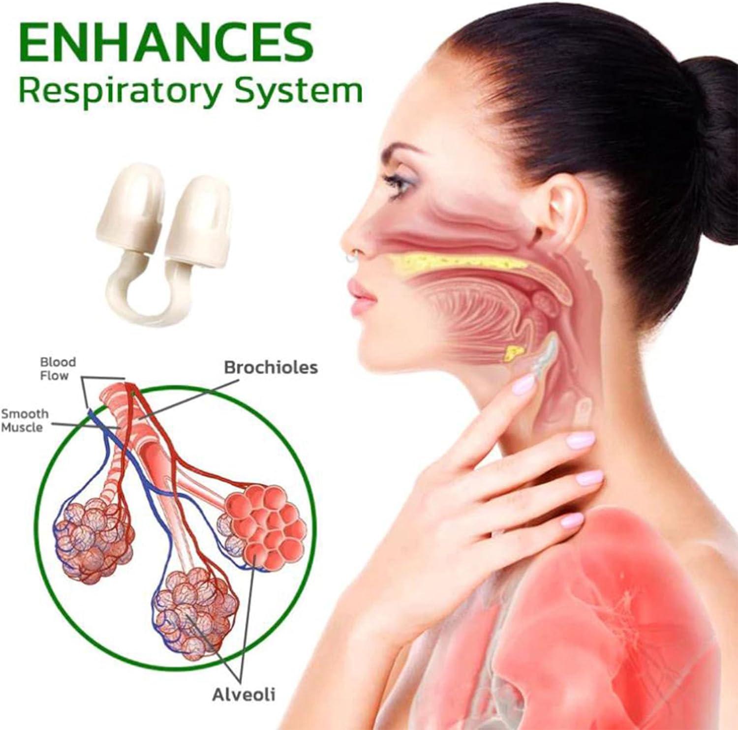 Organic Herbal Lung Cleanse & Respiratory Repair Nasal Inhaler - Mint+Rose