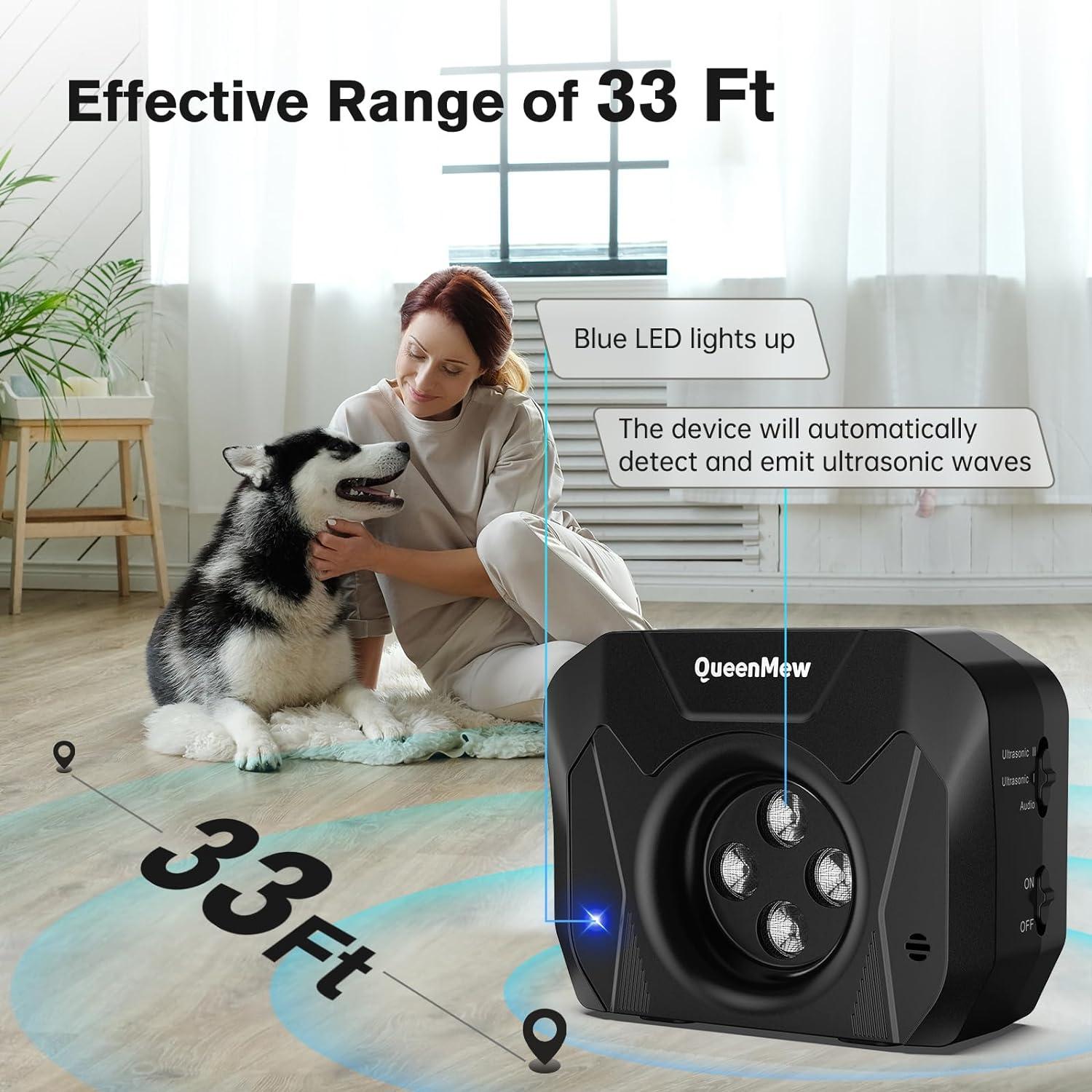 Antibell for Dogs - Auto Ultrasound Bark Control Device | Rechargeable ...