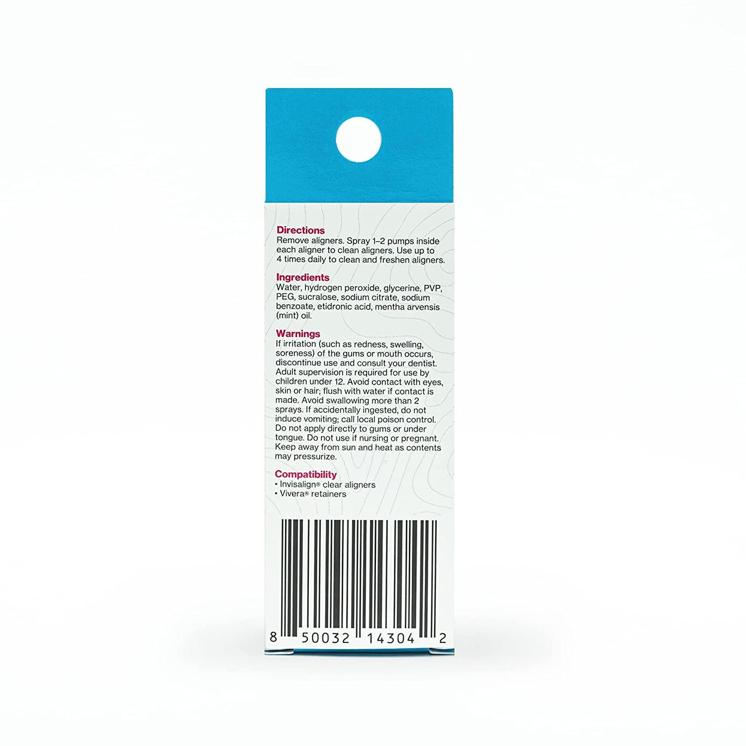 Invisalign Aligner Cleaning Spray 10ml - Retainer Cleaner for Clear ...