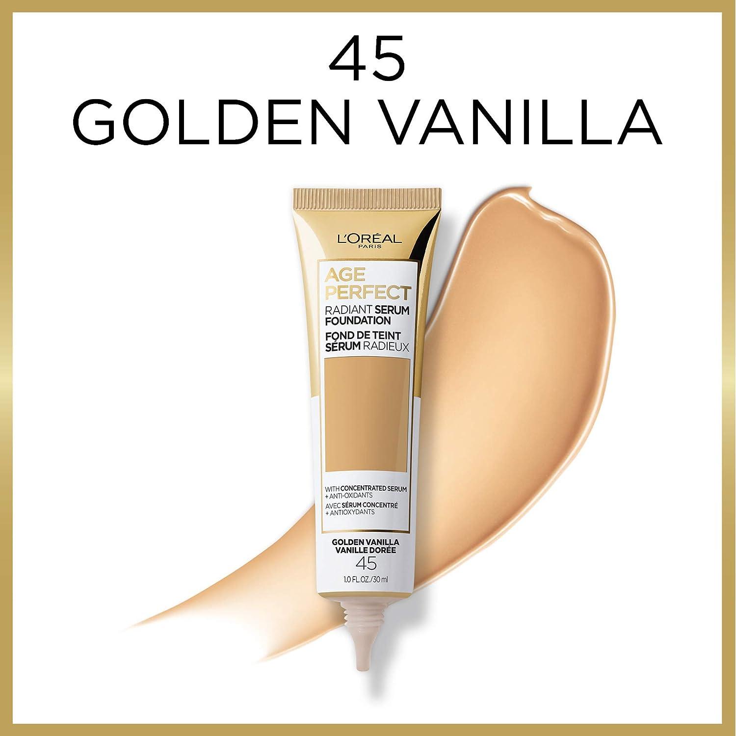 L'Or al Paris Age Perfect Radiant Serum Foundation SPF 50 Golden Vanilla 1 fl. oz | Buy Now with ...