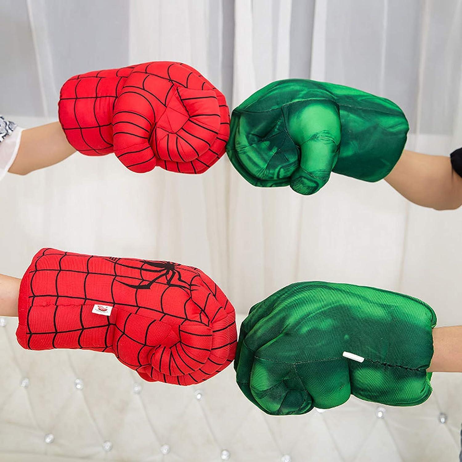 Kids Boxing Plush Superhero Gloves - Red | Fun Hands Fists Toys | Buy ...