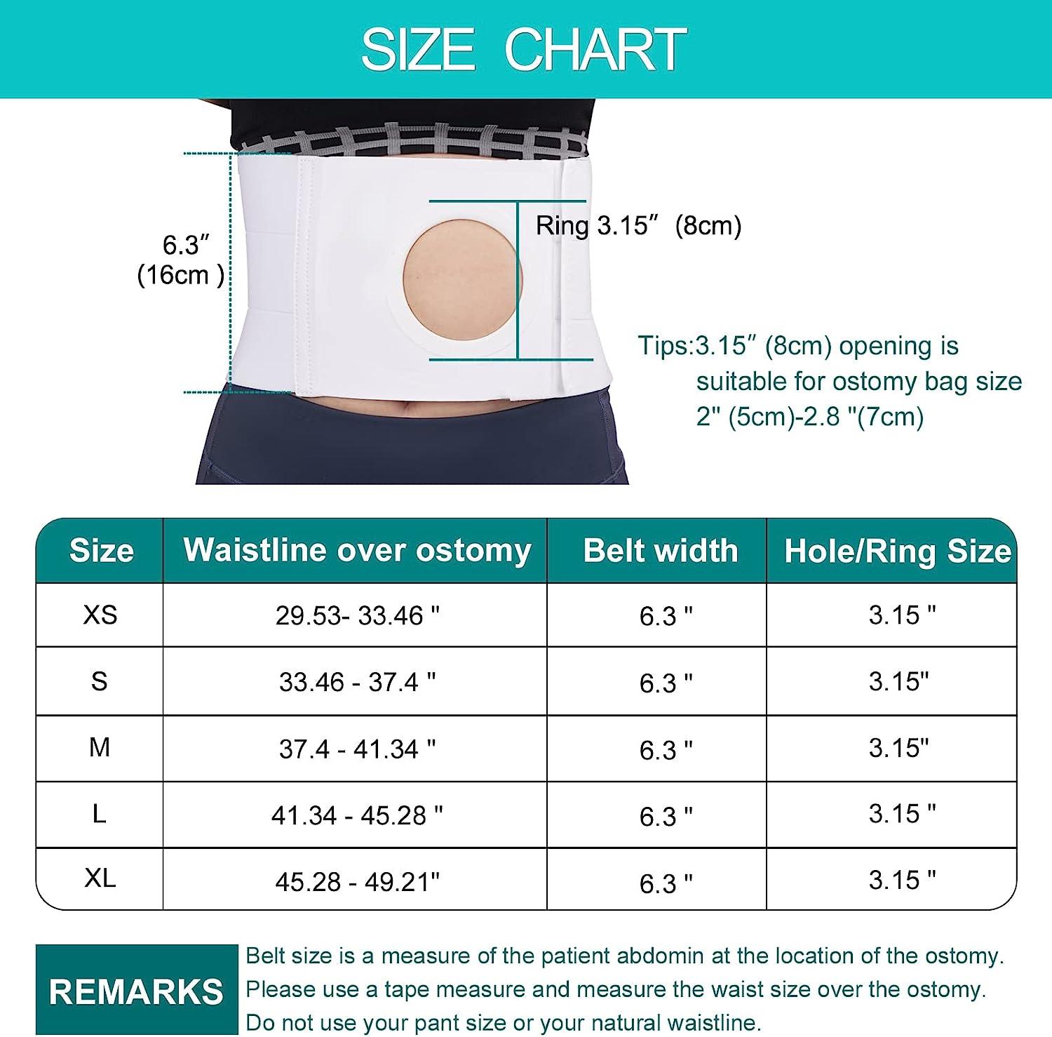 Ostomy Hernia Support Belt for Colostomy Patients - Size L Large - Prevent Parastomal Hernia ...