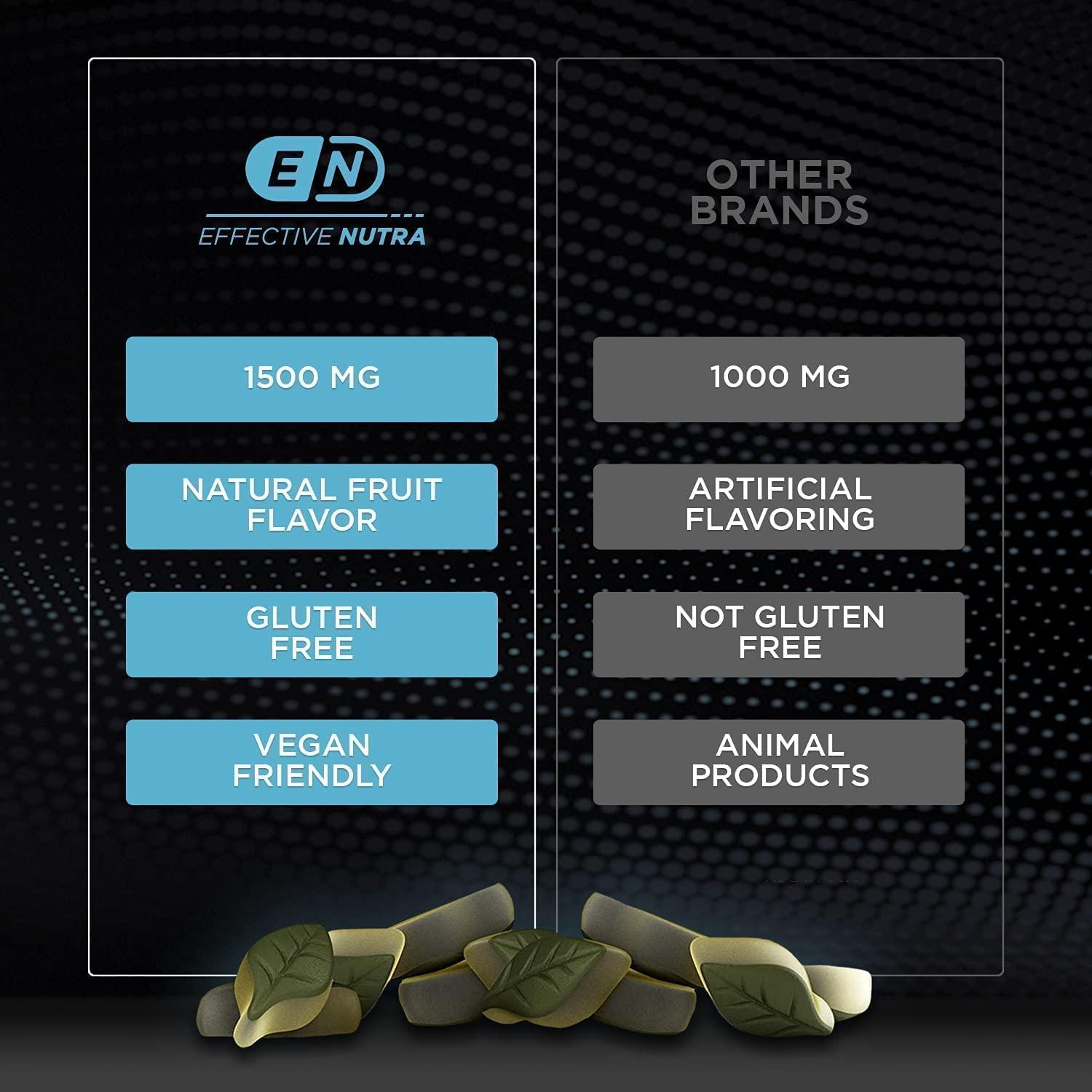 Effective Nutra Ashwagandha Gummies 1500mg for Men & Women - Stress ...