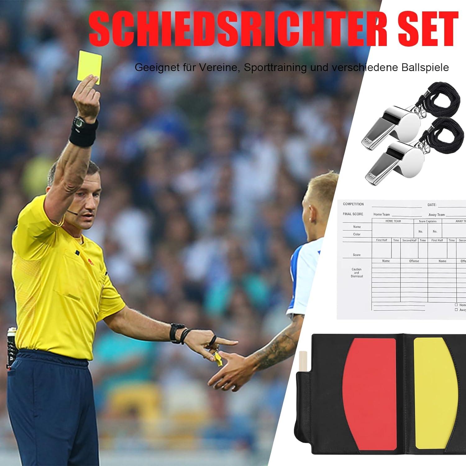 Buy Gvivej Referee Set - Football Referee Cards & Whistle Kit for ...
