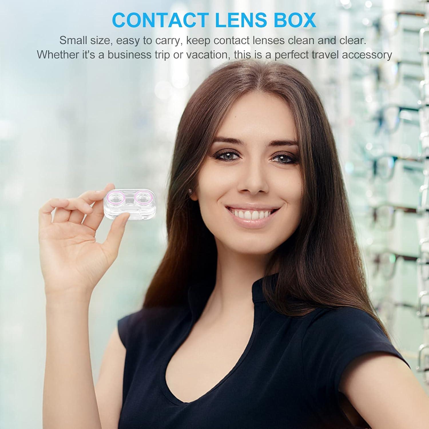 Exceart 8ST Glasses Case for Contact Lenses - Mini Storage & Invisible ...