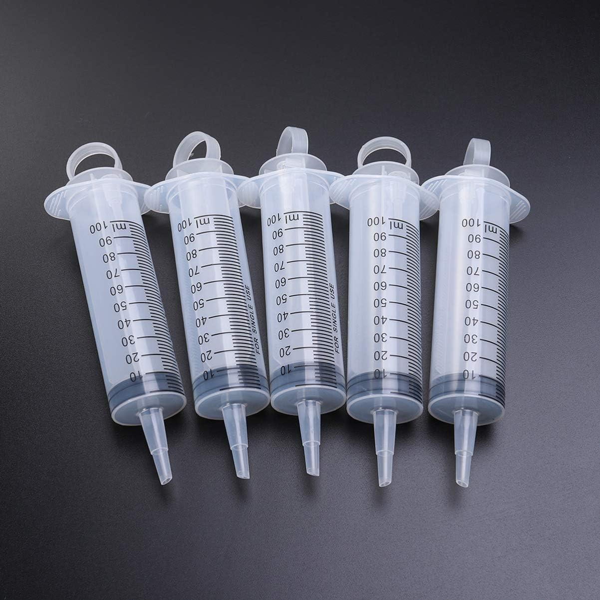 5 Pcs Industrial Plastic Luer Lock Syringes for Feeding Tubes - Home ...