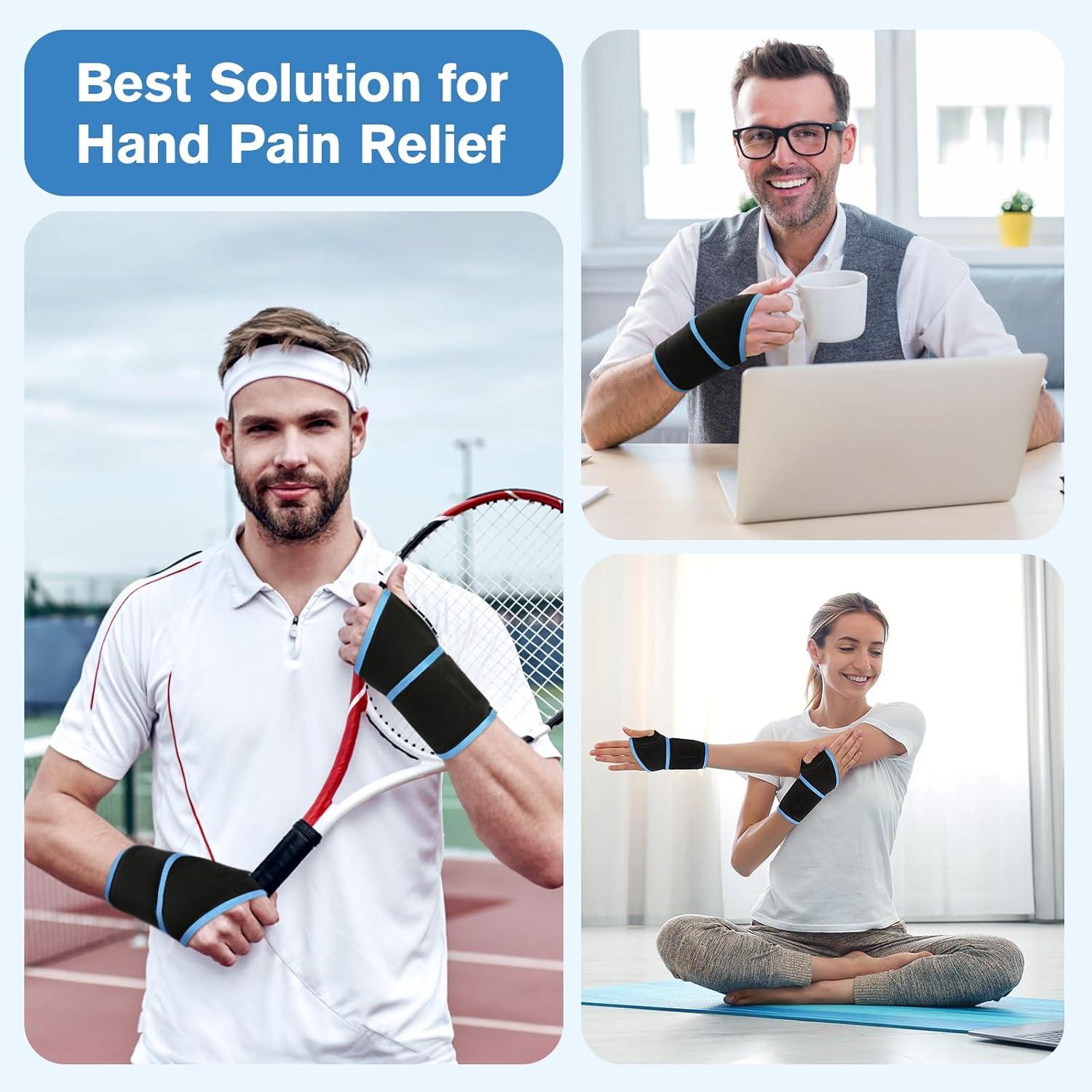 Wrist Ice Bag for Carpal Tunnel Relief | Hot & Cold Compression Bandage ...