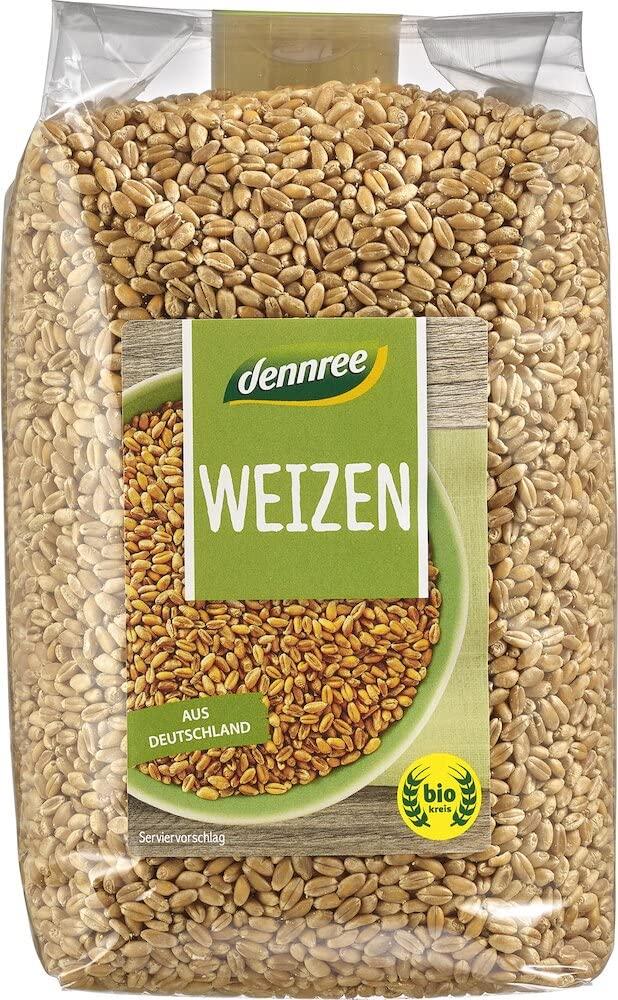 Buy dennree Organic Wheat 1 kg - Premium Quality International Shipping ...