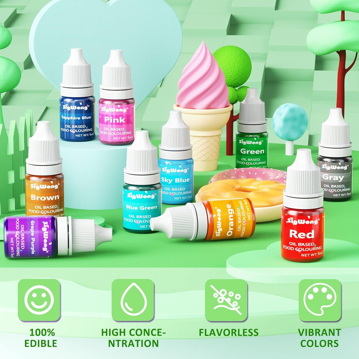 Oil-Based Food Colouring for Chocolate 12 Colours Vibrant Food ...