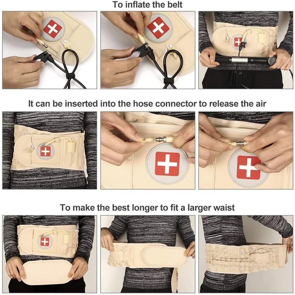 Newfun Inflatable Lumbar Decompression Belt - Relieve Muscle Pain ...