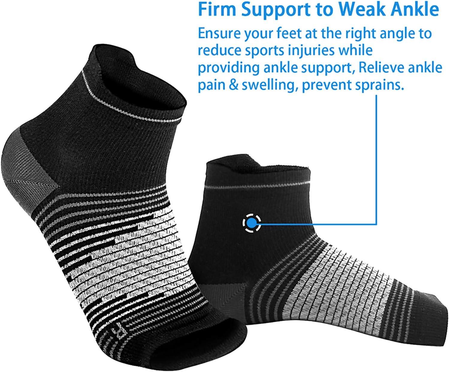Plantar Fasciitis Socks for Achilles Tendonitis Relief - Compression Foot Sleeves with Arch ...