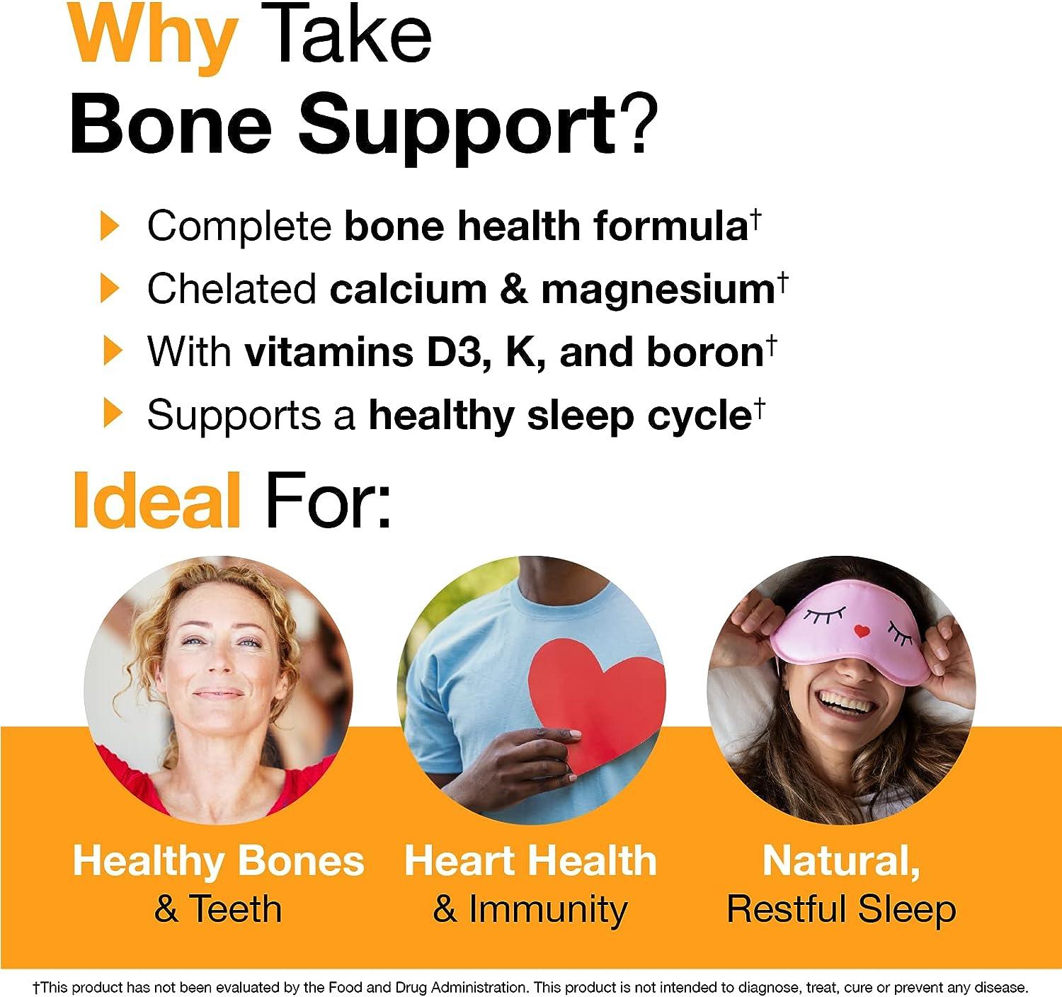 VitaMedica Bone Support Supplement - Calcium, Magnesium, Vitamin D & K ...