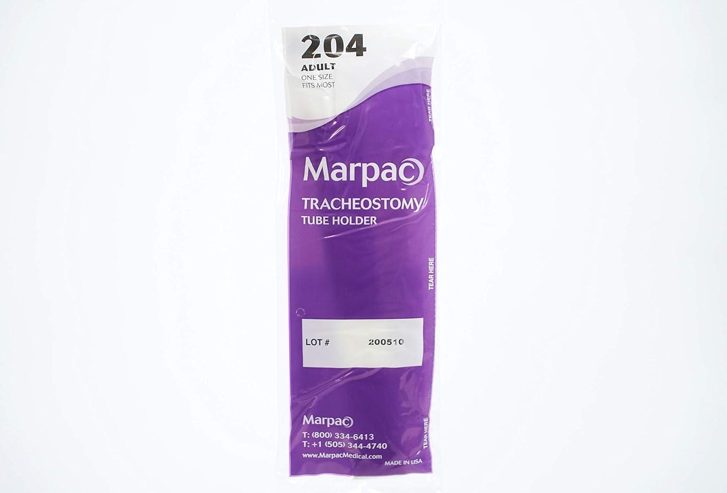 Marpac 204D Tracheostomy Tube Holder Adult Size - Pack of 10, Fits Neck ...