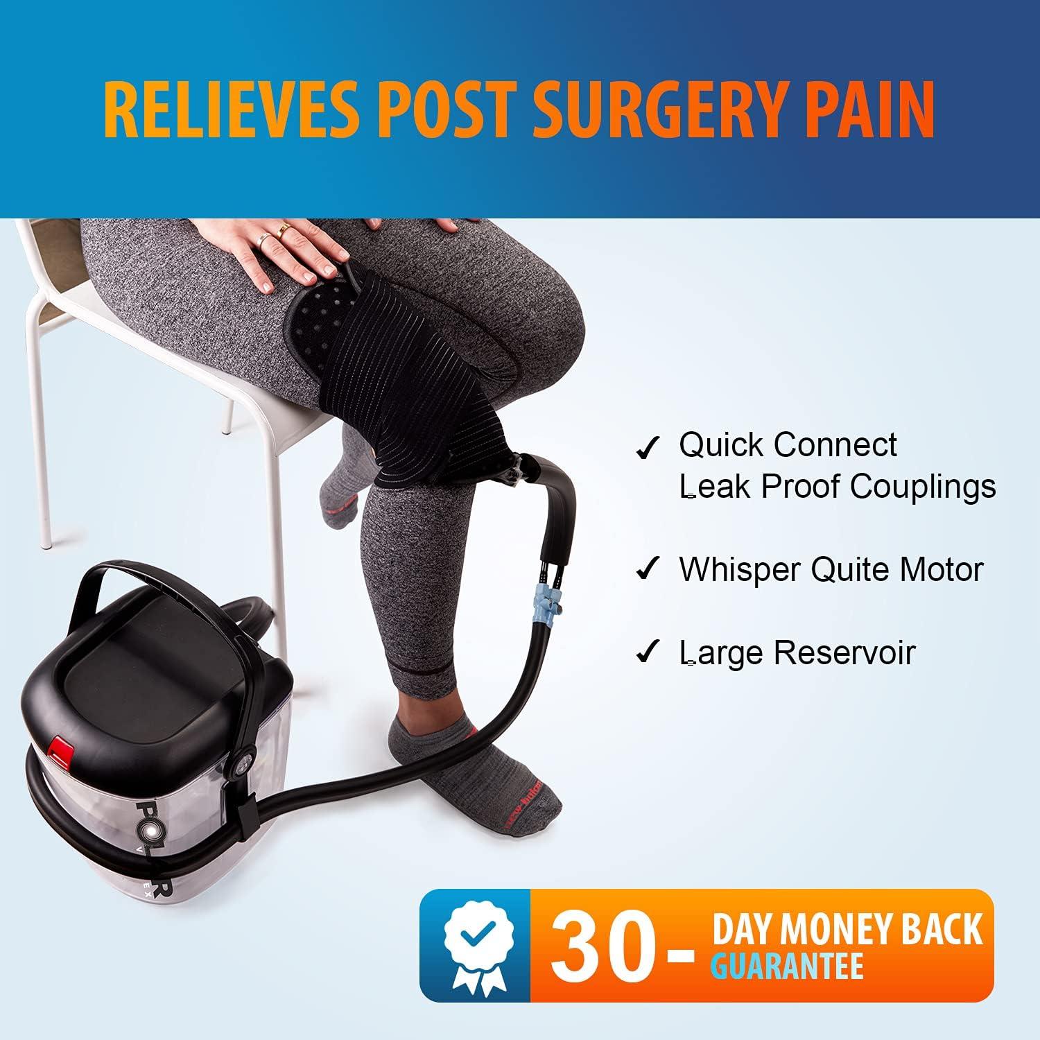 Polar Vortex Cold Water Therapy System Kit with 3-Strap Wrap and 4 Cold ...