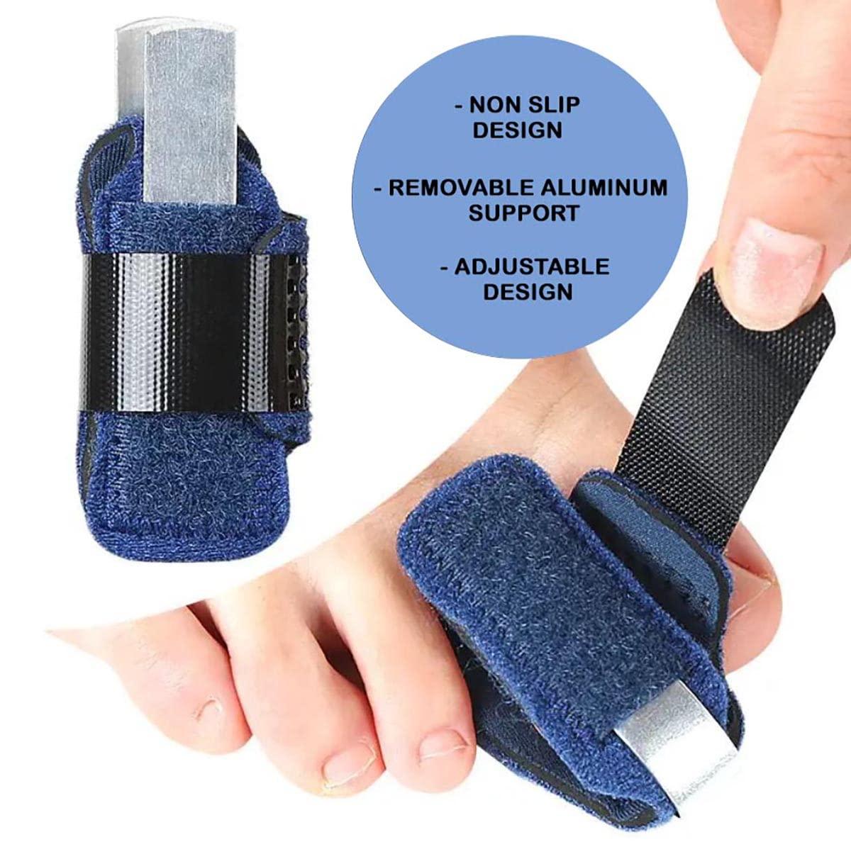2 Pack Toe Splint Straightener for Hammer Toe - Blue | Toe Brace ...