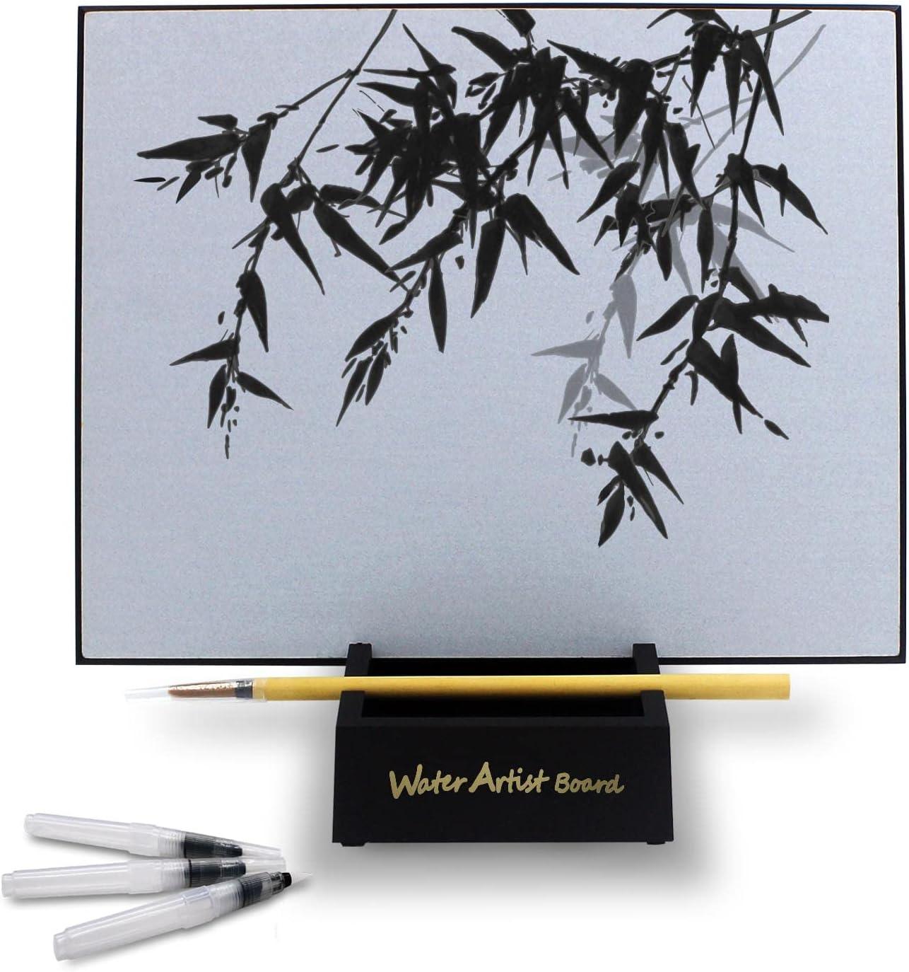 Water Artist Board Buddha Painting Set with 3 Water Brushes - Zen ...