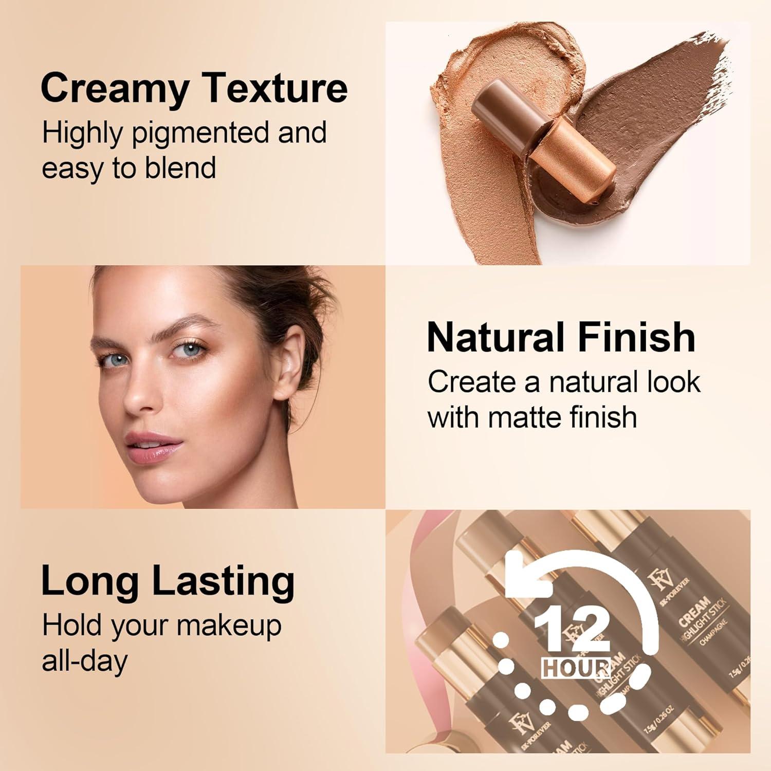 FV Cool Toned Contour Stick Blendable & Long Lasting Cream Contour ...