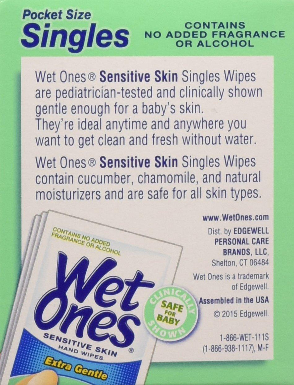 Wet Ones Sensitive Skin Hand Moist Wipes - 24ct, Individually Wrapped ...