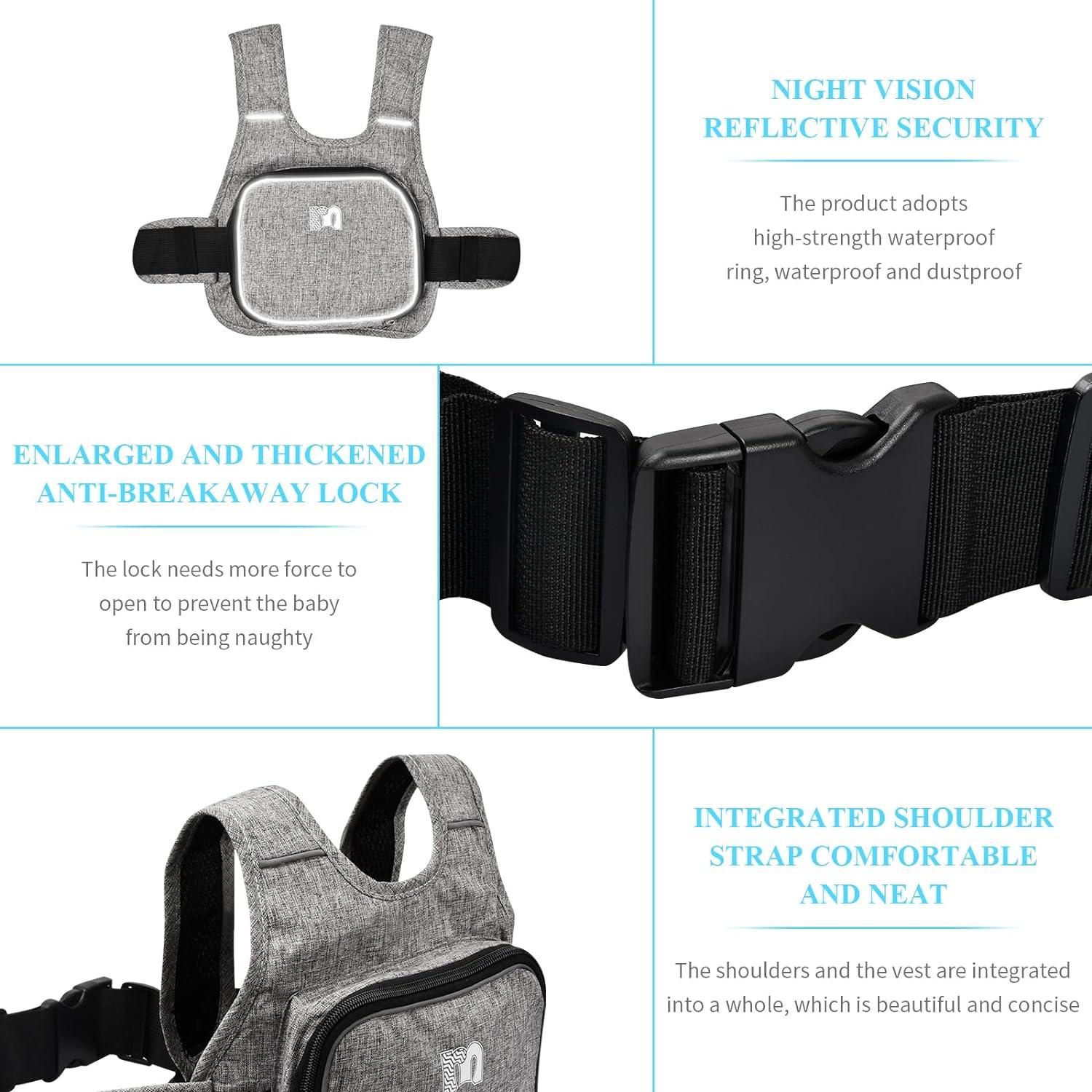 Children's Motorcycle Safety Belt | Adjustable Harness with Reflective ...