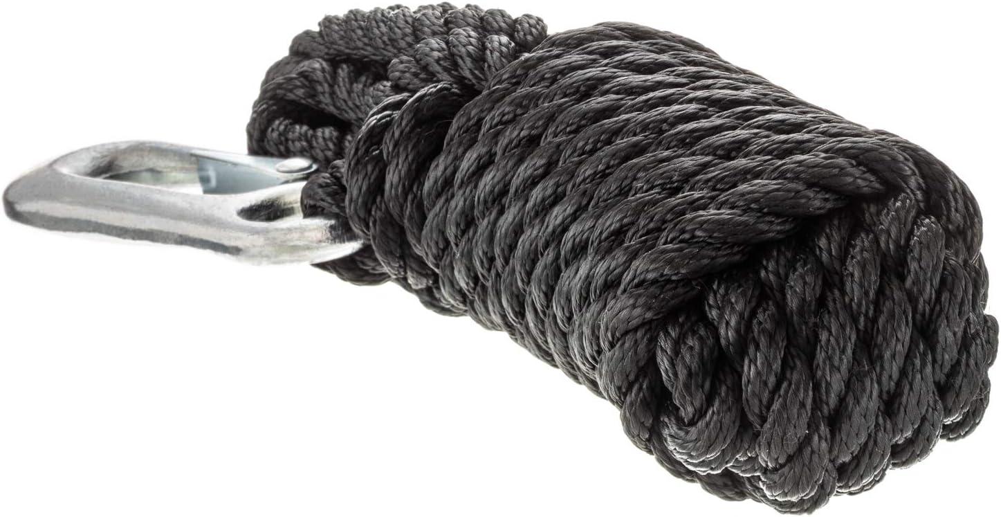 Attwood 11739-2 Poly Winch Rope | 3/8-Inch x 20-Feet | Steel Hook ...