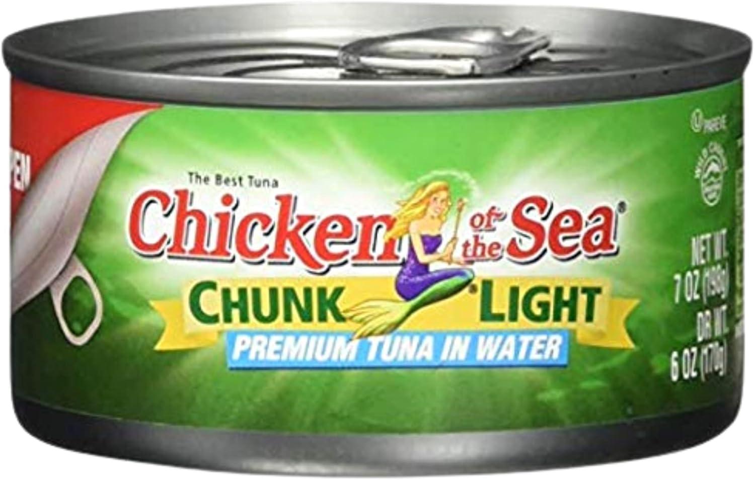 P2P Canned Premium Tuna in Water Chunk Light Wild Caught Fat Free Low ...