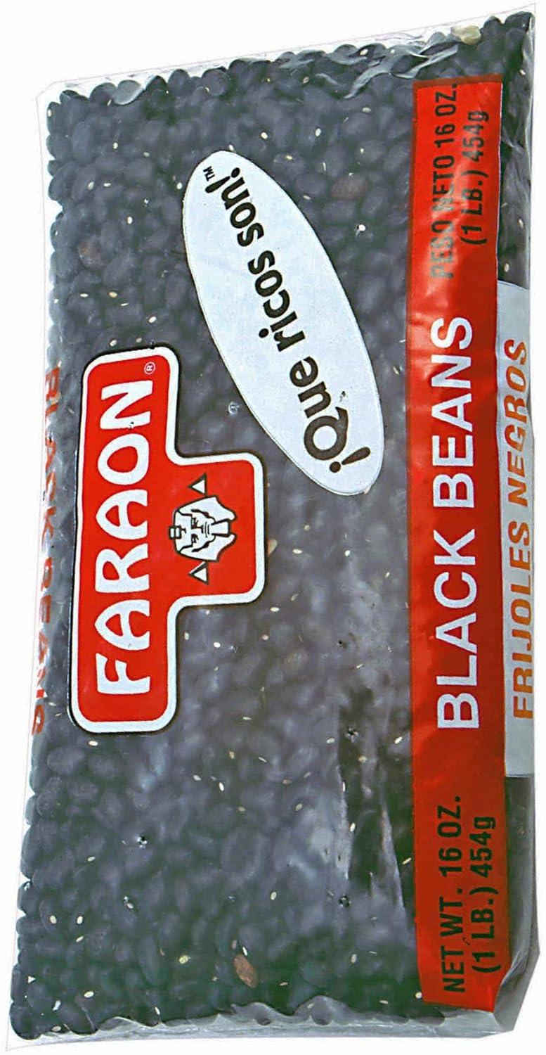 FARAON Black Beans 1lb (Pack of 12) - Premium Quality Beans for ...