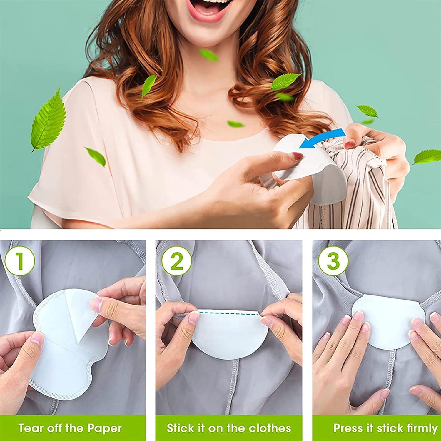 50 Pack Disposable Armpit Sweat Pads for Women and Men - Underarm ...