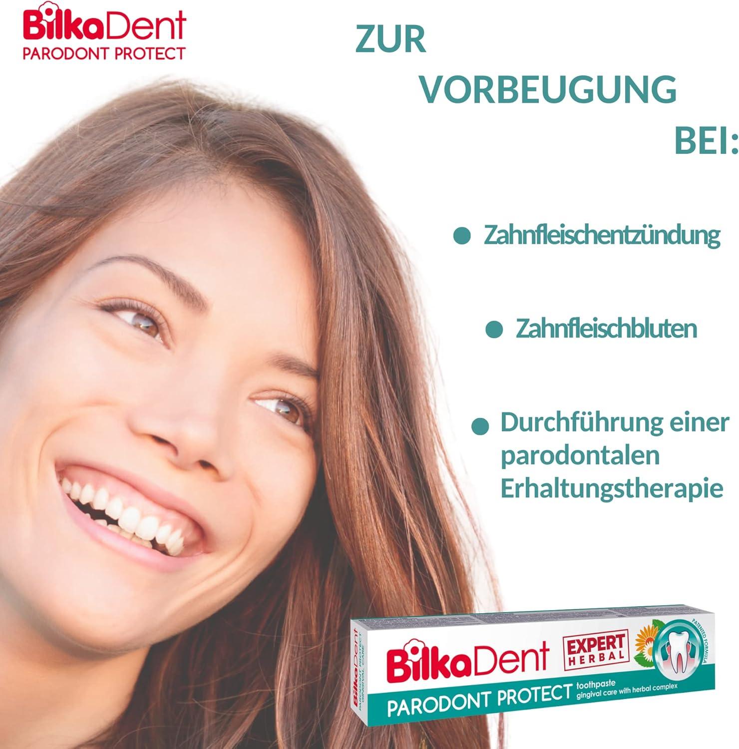 BilkaDent Expert Herbal Parodont Protect Toothpaste - 75ml Gum Care ...