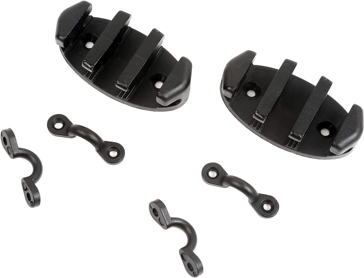 Mxeol Kayak Zig Zag Cleats for Canoe/Gripper Rope Cleats - Black Nylon ...