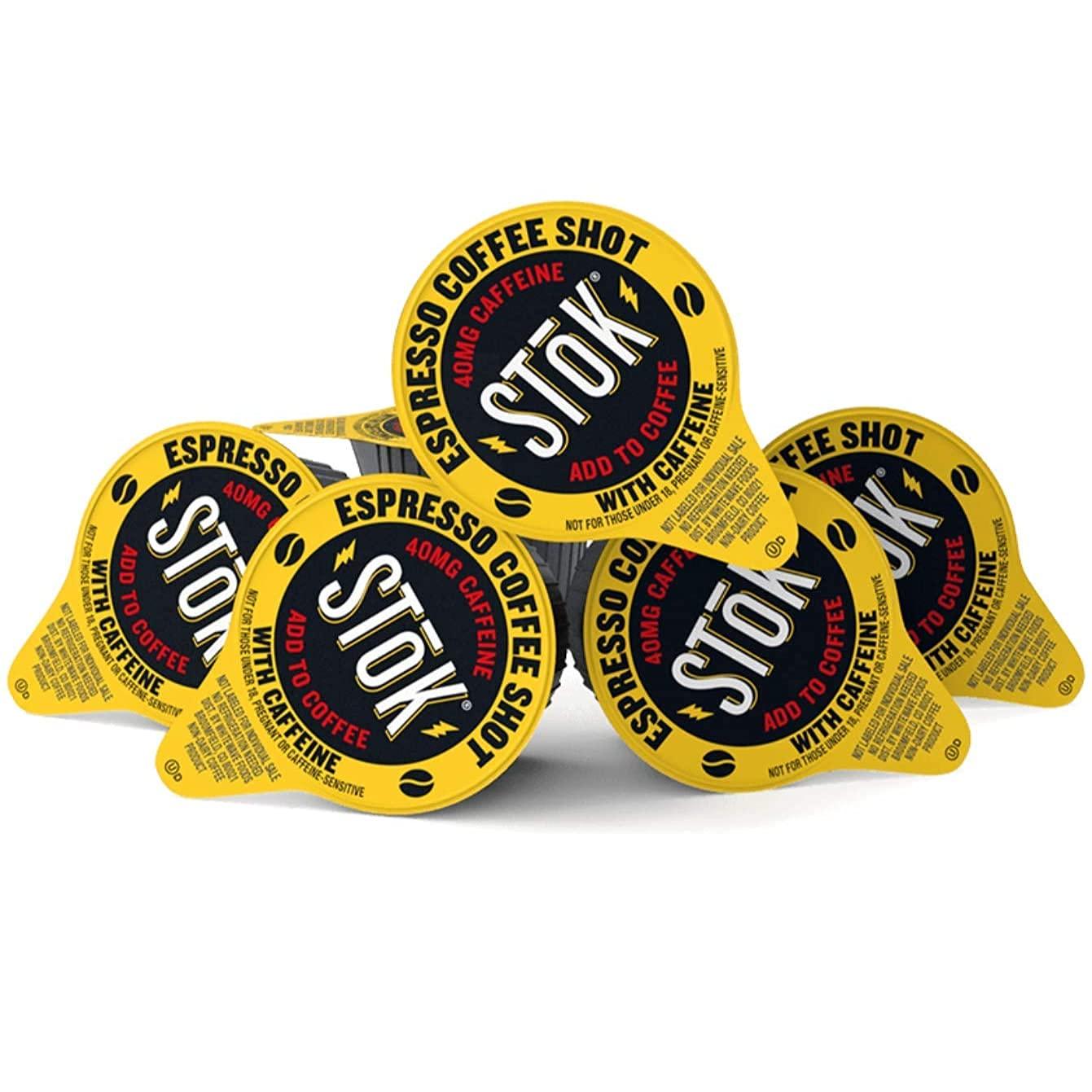 SToK Caffeinated Unsweetened Black Coffee Shots - 100 Count Pack | Buy ...